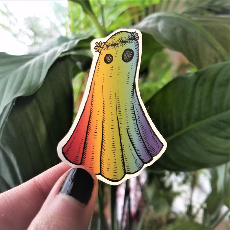Ghost Pride Sticker Pack Spooky Gift Happy Ghouls Laptop Decal - Etsy