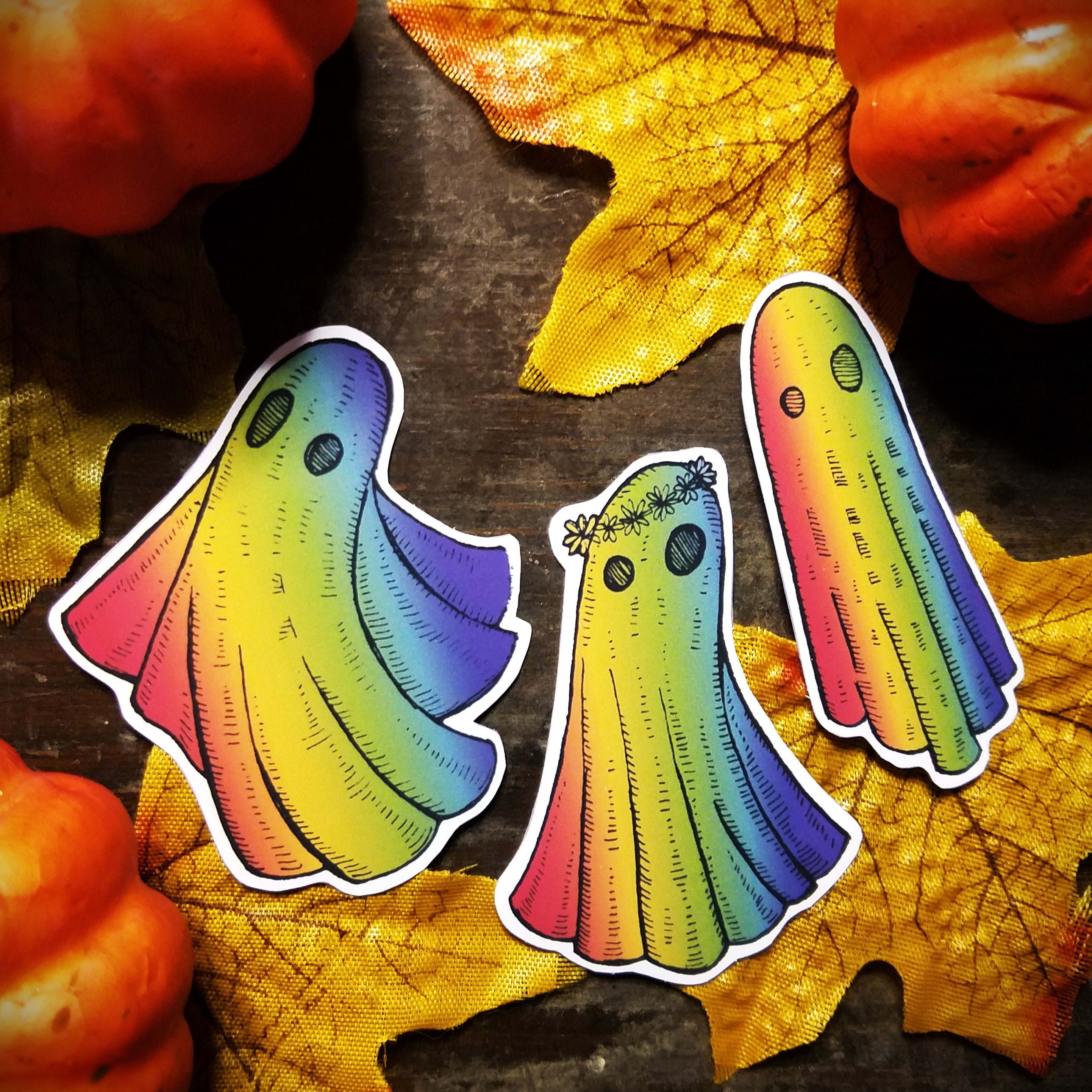 Ghost Pride Sticker Pack Spooky Gift Happy Ghouls Laptop Decal - Etsy