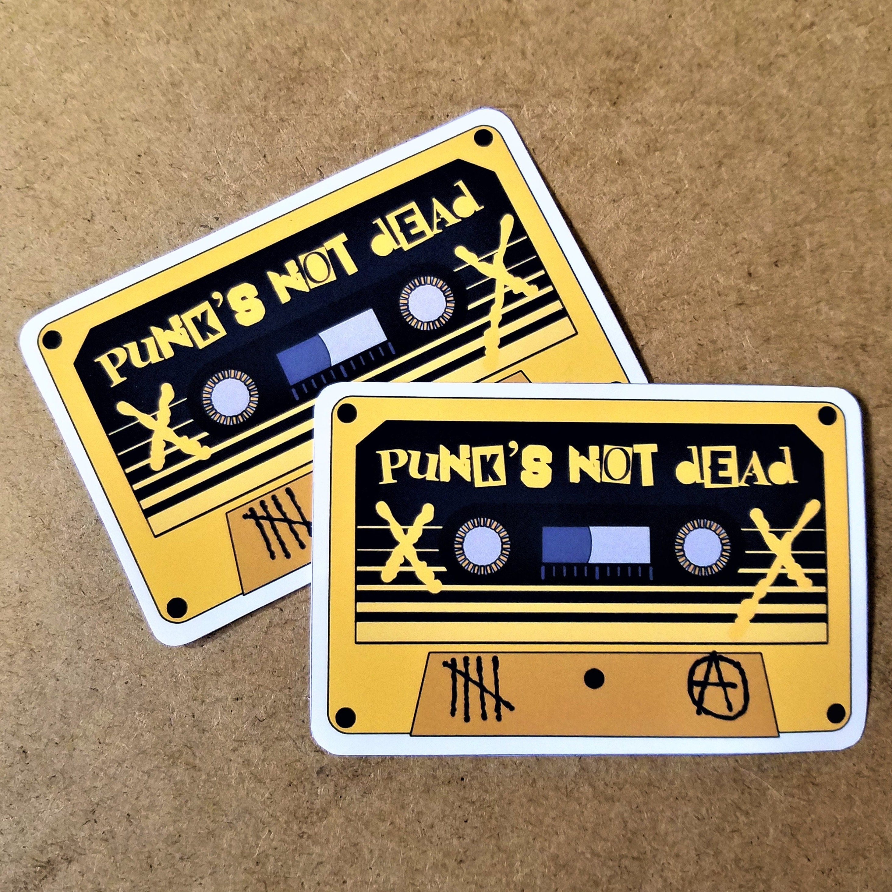 Punk Rock Retro Cassette Tape Decal 80s Aesthetic Sticker - Etsy
