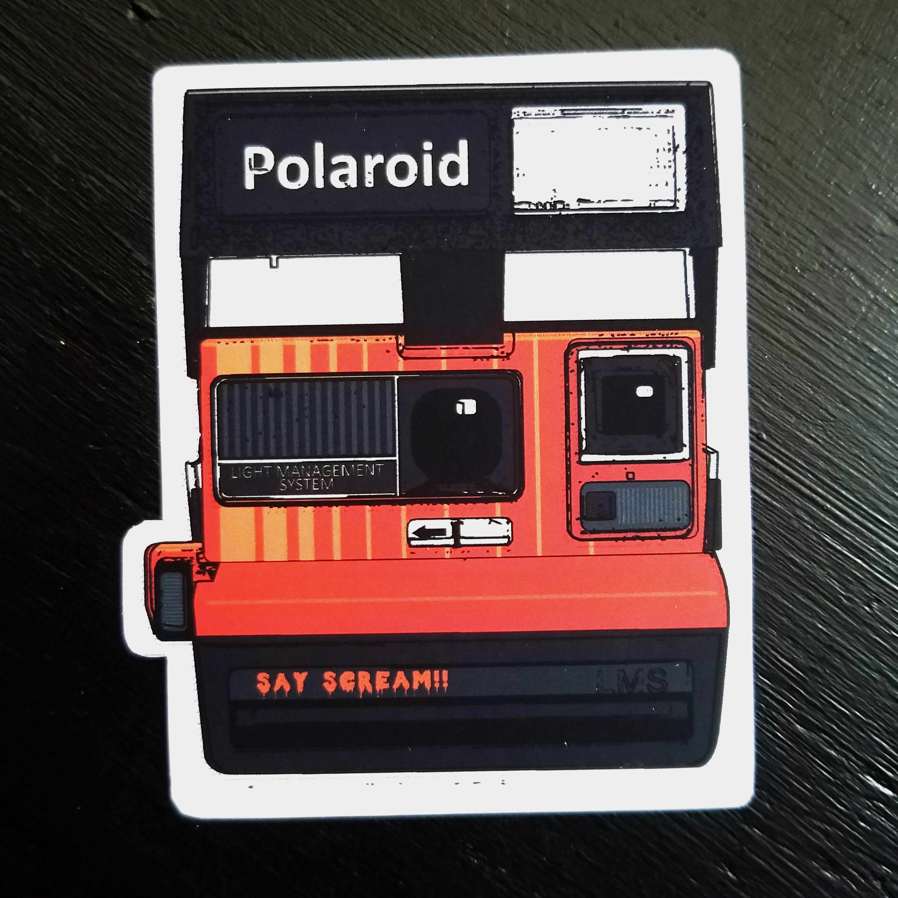 Retro Polaroid Sticker Halloween Scream Horror Retro Tech - Etsy