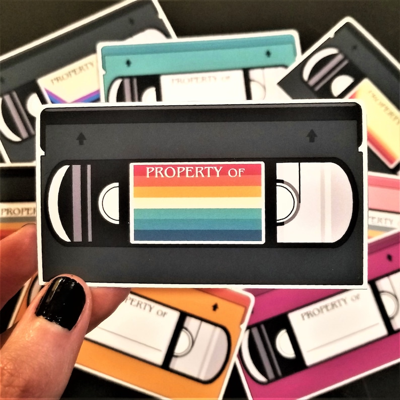 VHS Retro Custom Name Label Sticker 80s Aesthetic Sticker Name - Etsy