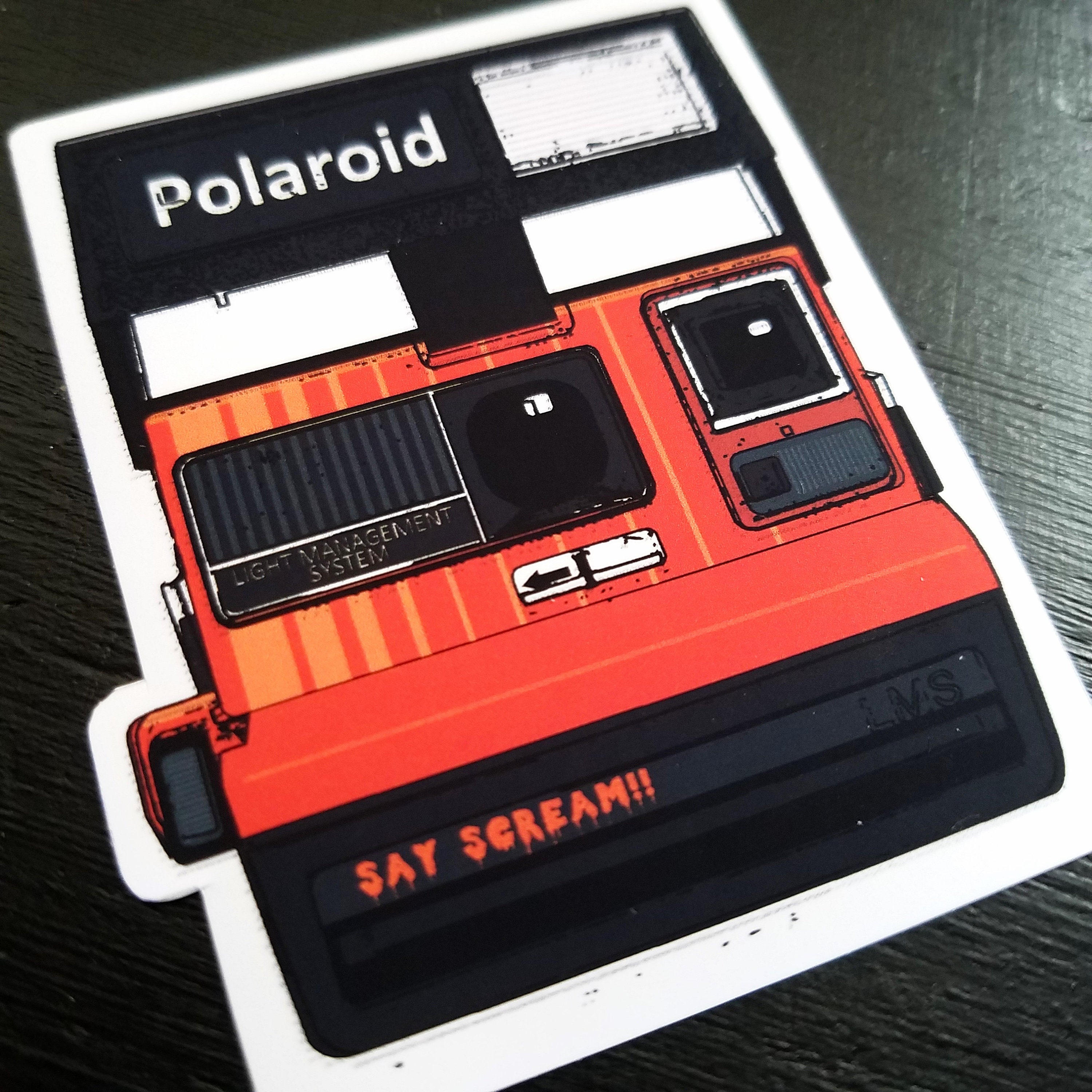 Retro Polaroid Sticker Halloween Scream Horror Retro Tech - Etsy