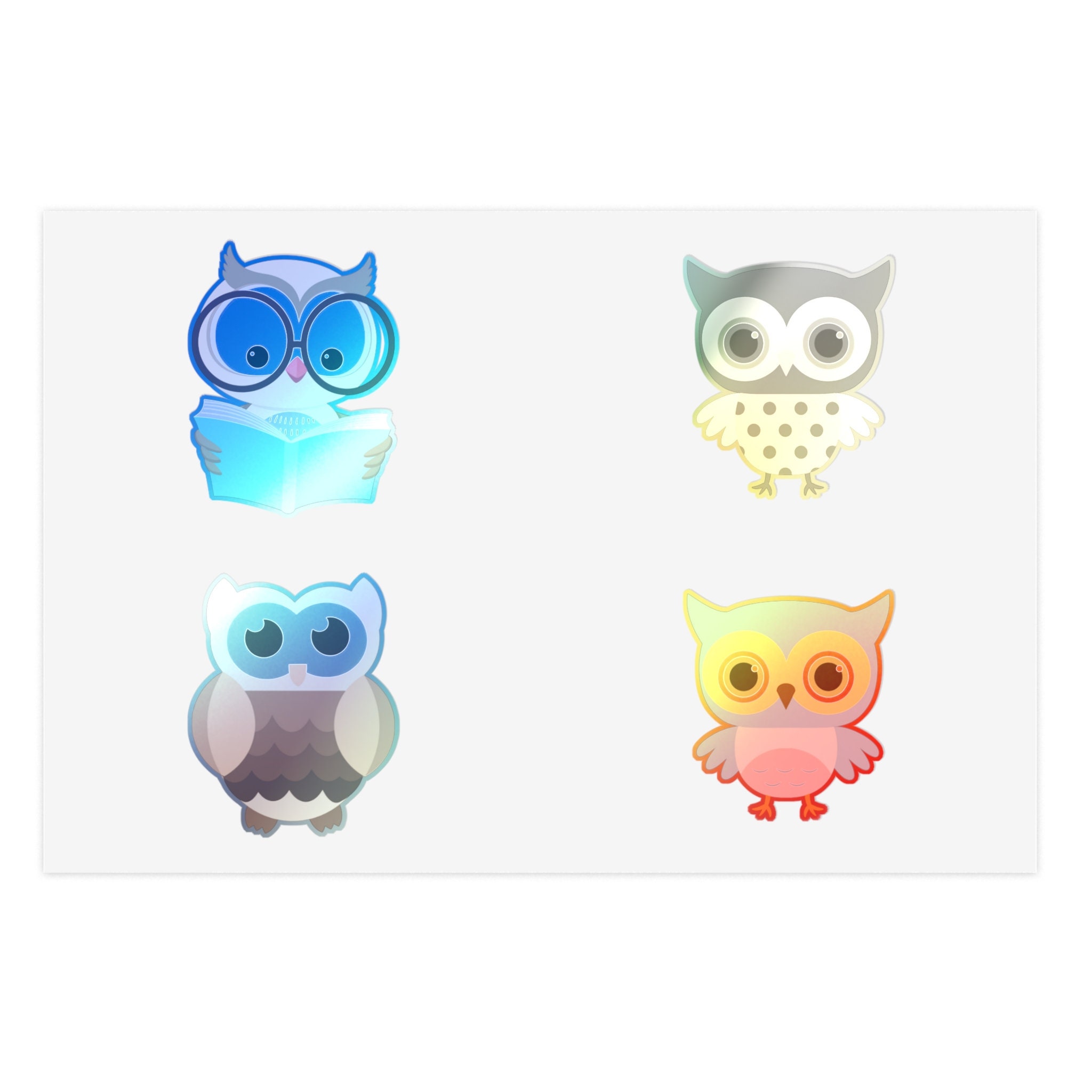 Cute Owl Sticker Sheets Owls Cute Owls Sticker Sheets Sheet of Stickers ...