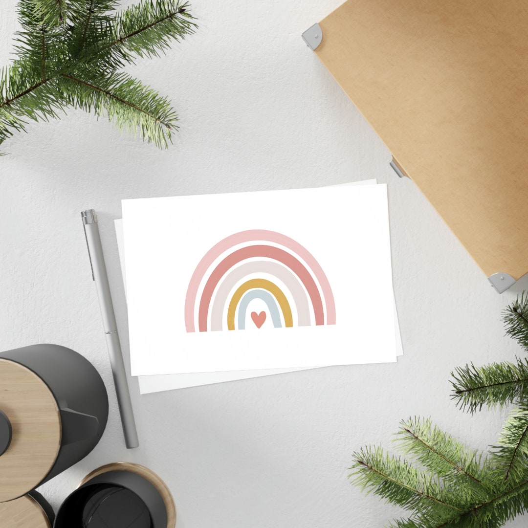 Boho Rainbow Postcards 10pcs - Etsy