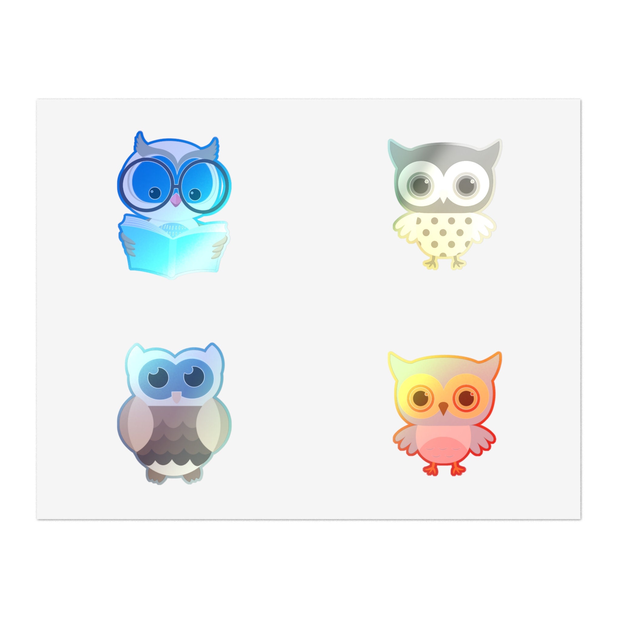 Cute Owl Sticker Sheets Owls Cute Owls Sticker Sheets Sheet of Stickers ...