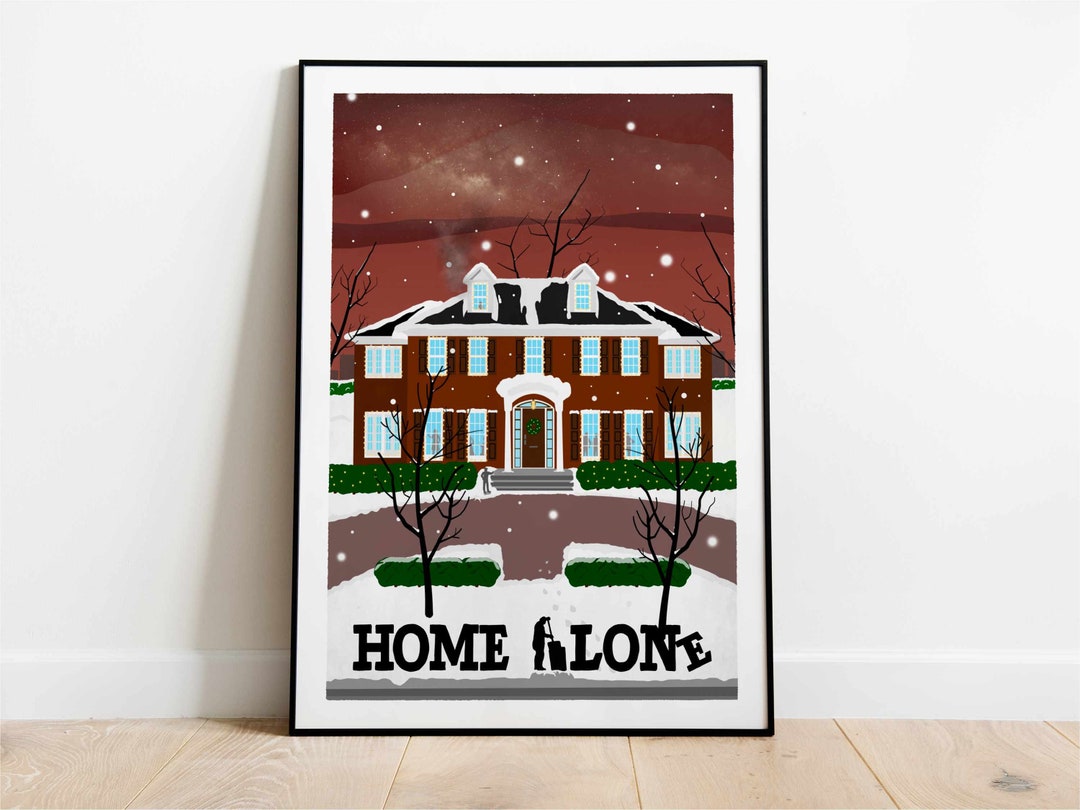 Home Alone Travel Poster Home Alone Art Print Mcallister's House 671 ...