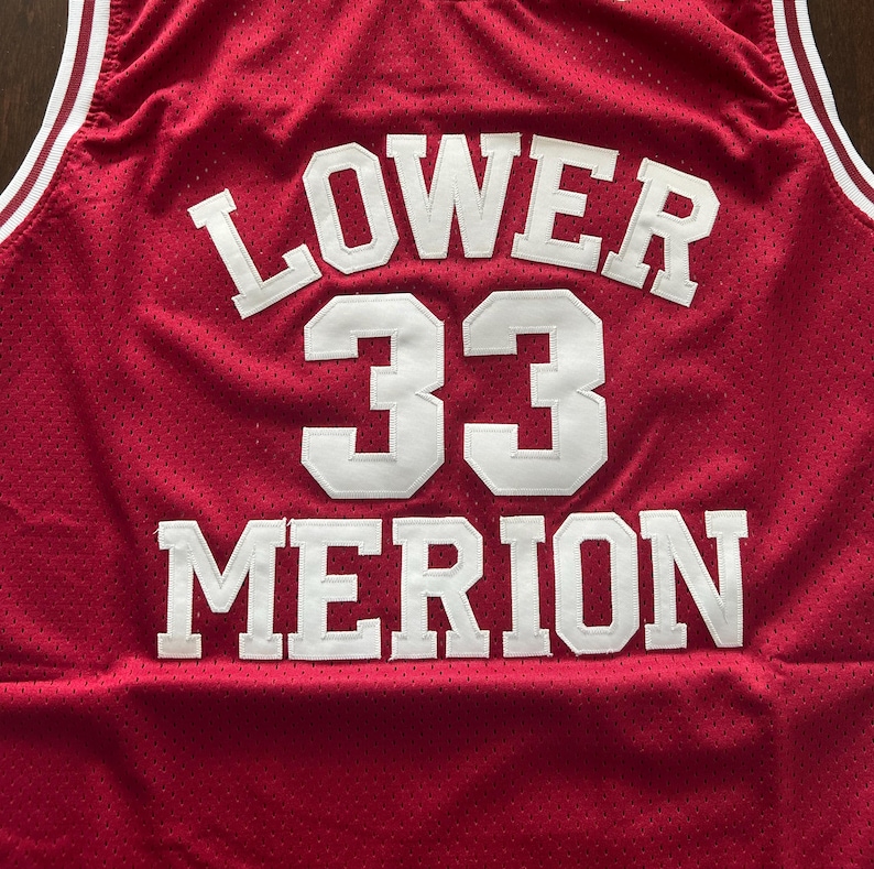 Kobe Bryant #33 Lower Merion High School Retro Throwback Red ...