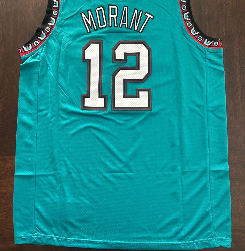 Ja Morant Vancouver Grizzlies Memphis Throwback Home Teal Blue Jersey ...