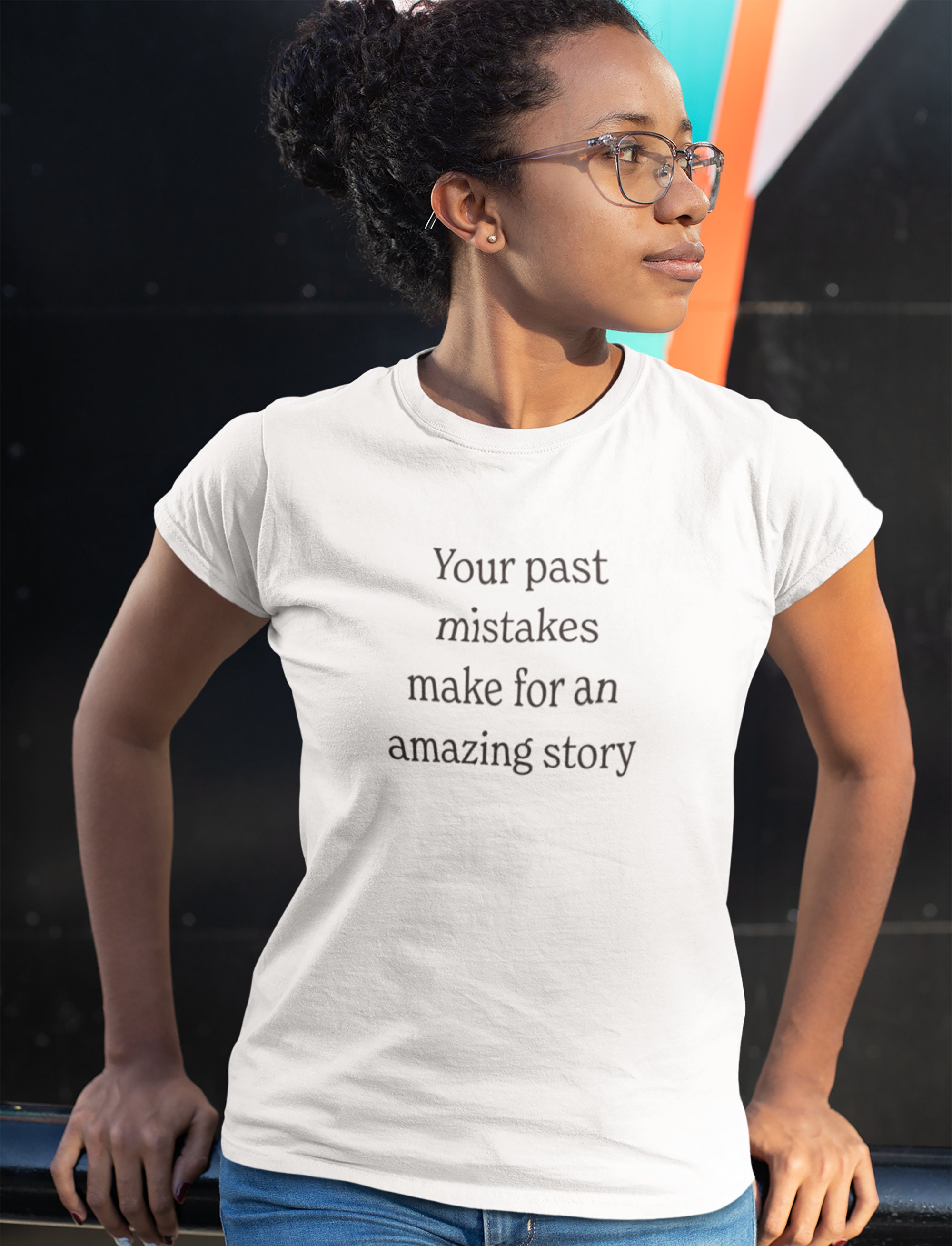 WOMENS Fitted TSHIRT Growth Shirt Stay POSITIVE Shirt - Etsy