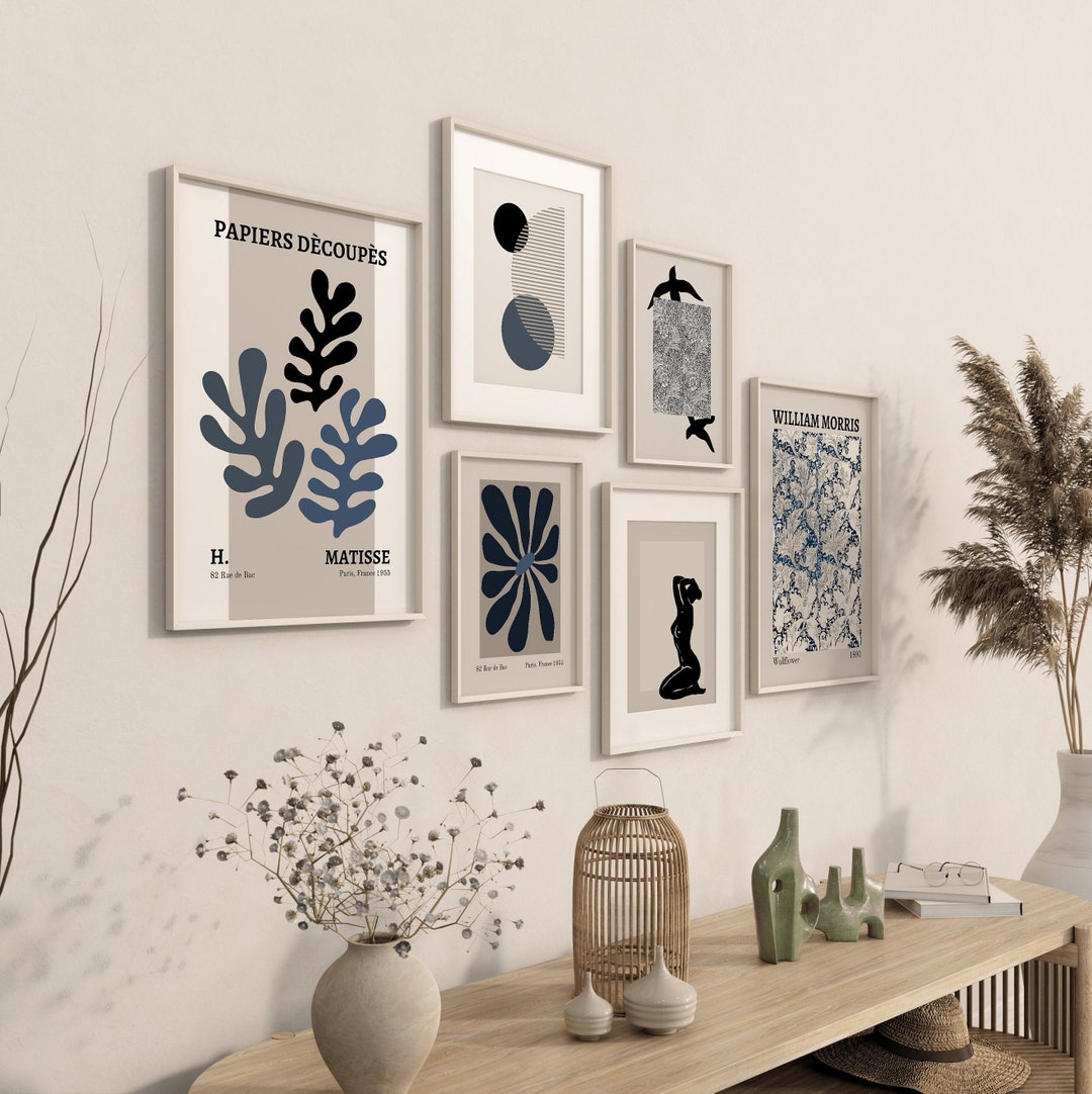 Gallery Wall Set of 6, Exhibition Wall Art Set, Matisse Poster Set of 6 ...