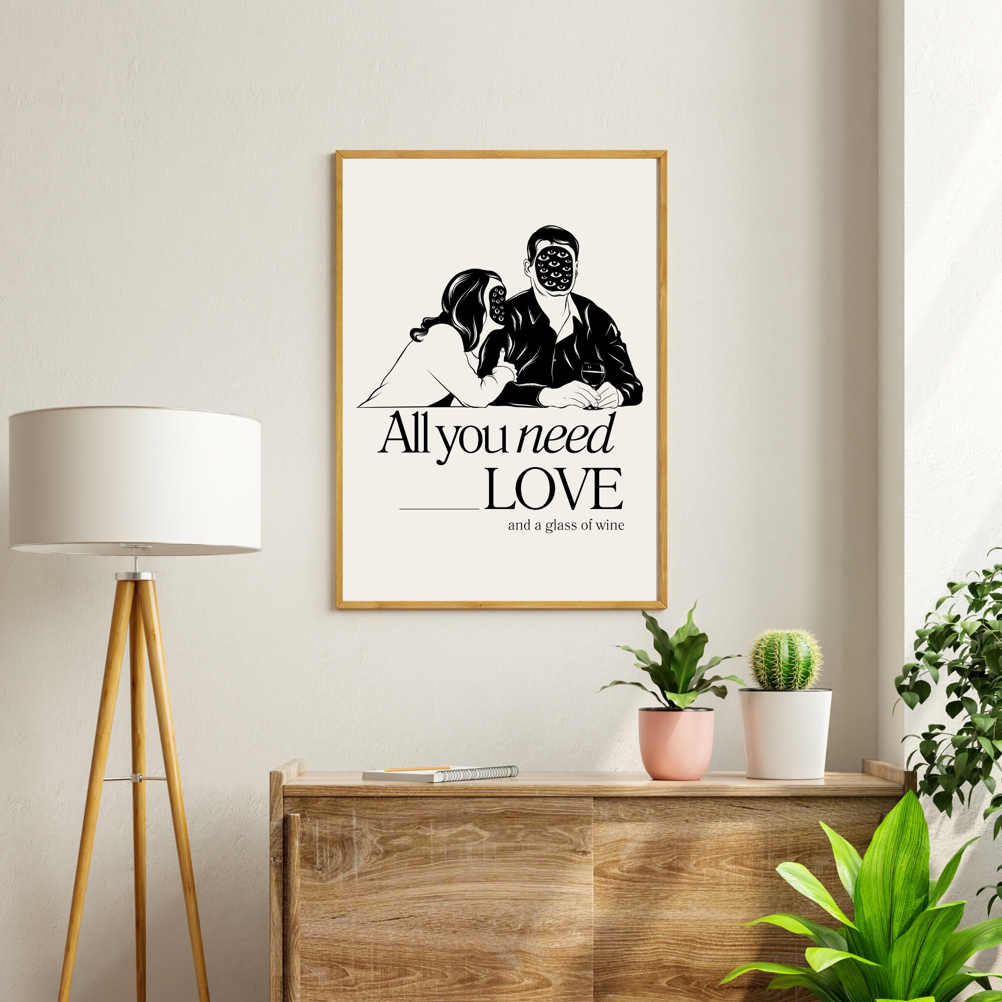 All You Need is Love Wall Art, Love Poster, Couple Poster, Couple Love ...