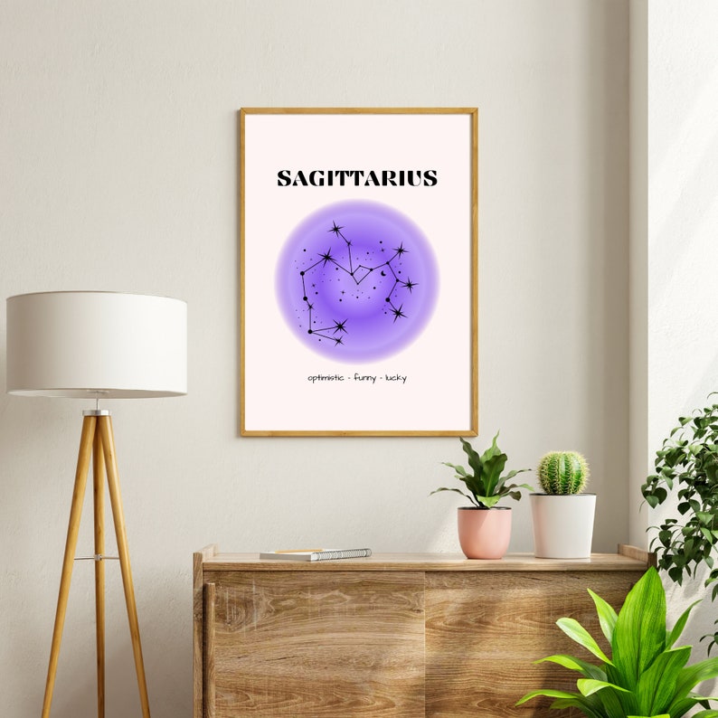 Sagittarius Star Sign Printable Wall Art, Sagittarius Zodiac Print ... Sagittarius Star Sign Printable Wall Art, Sagittarius Zodiac Print ...
