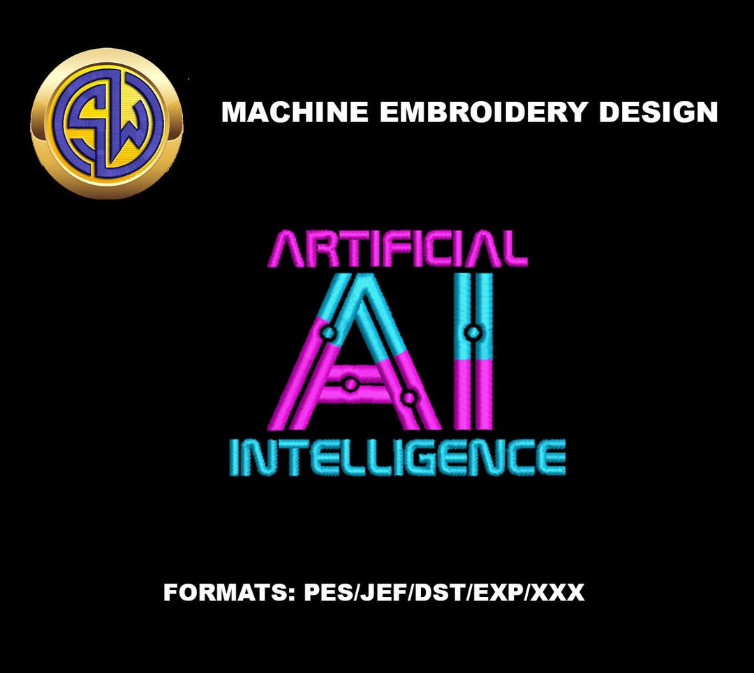 Artificial Intelligence Embroidered Design - Etsy