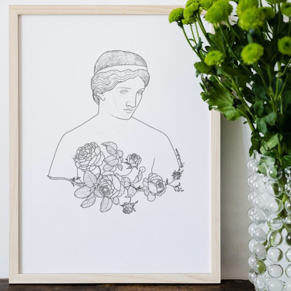 Bust Line Art - Etsy