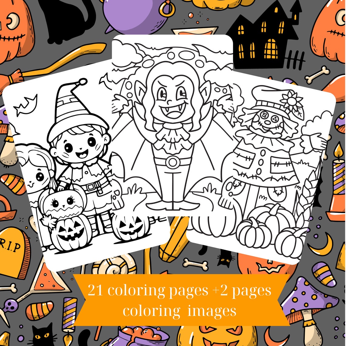 Halloween Kids Craft|halloween Activity|printable|coloring Page Craft ...