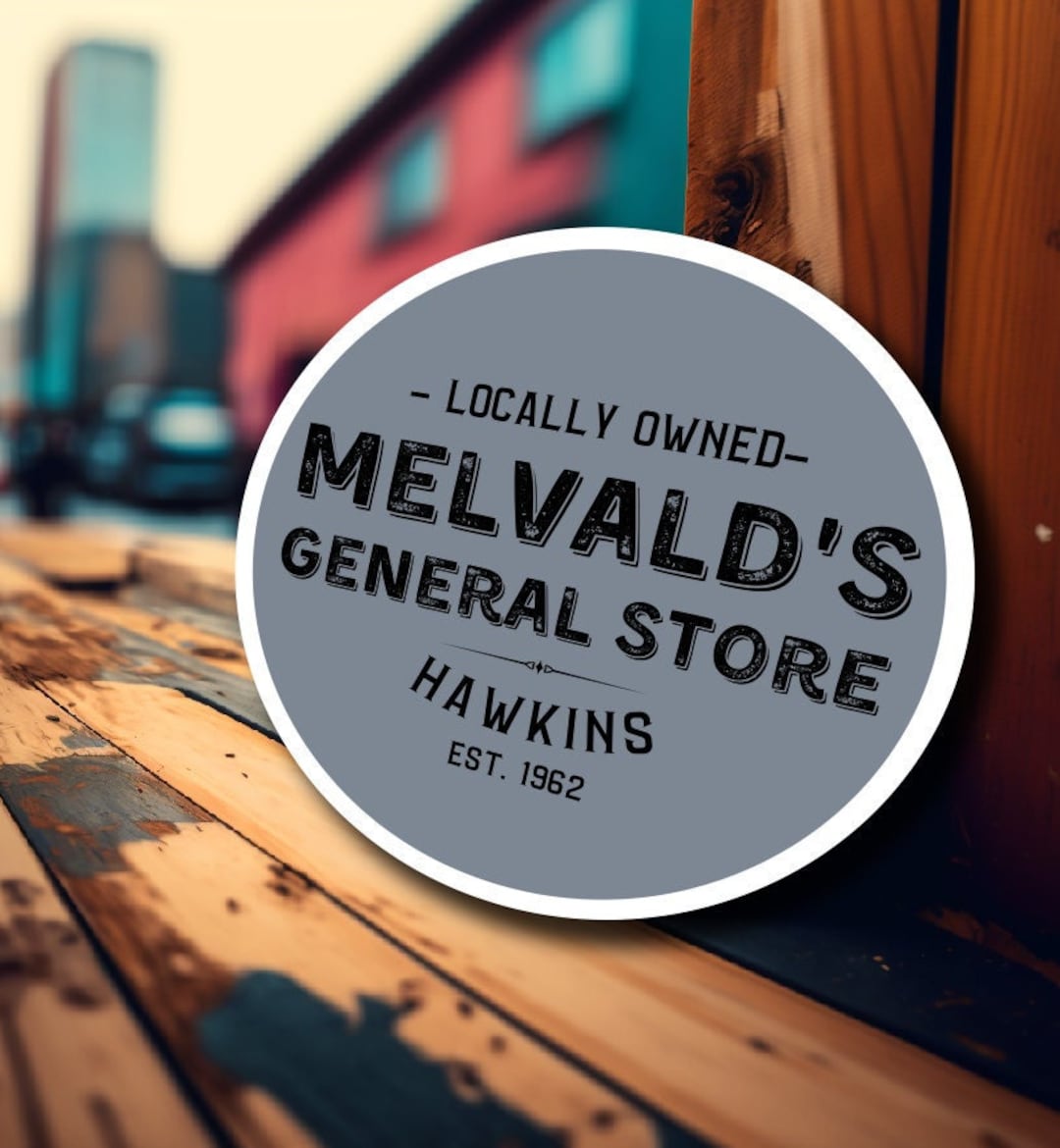Melvald's General Store Logo Hawkins Joyce Byers Sticker Perfect for ...