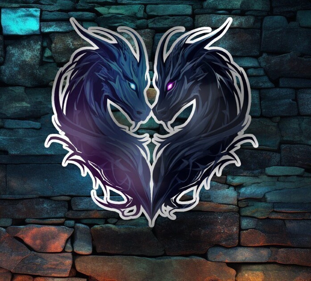 Fourth Wing Sticker, Dragon Sticker, Tairn & Sgaeyl Sticker, Violet ...