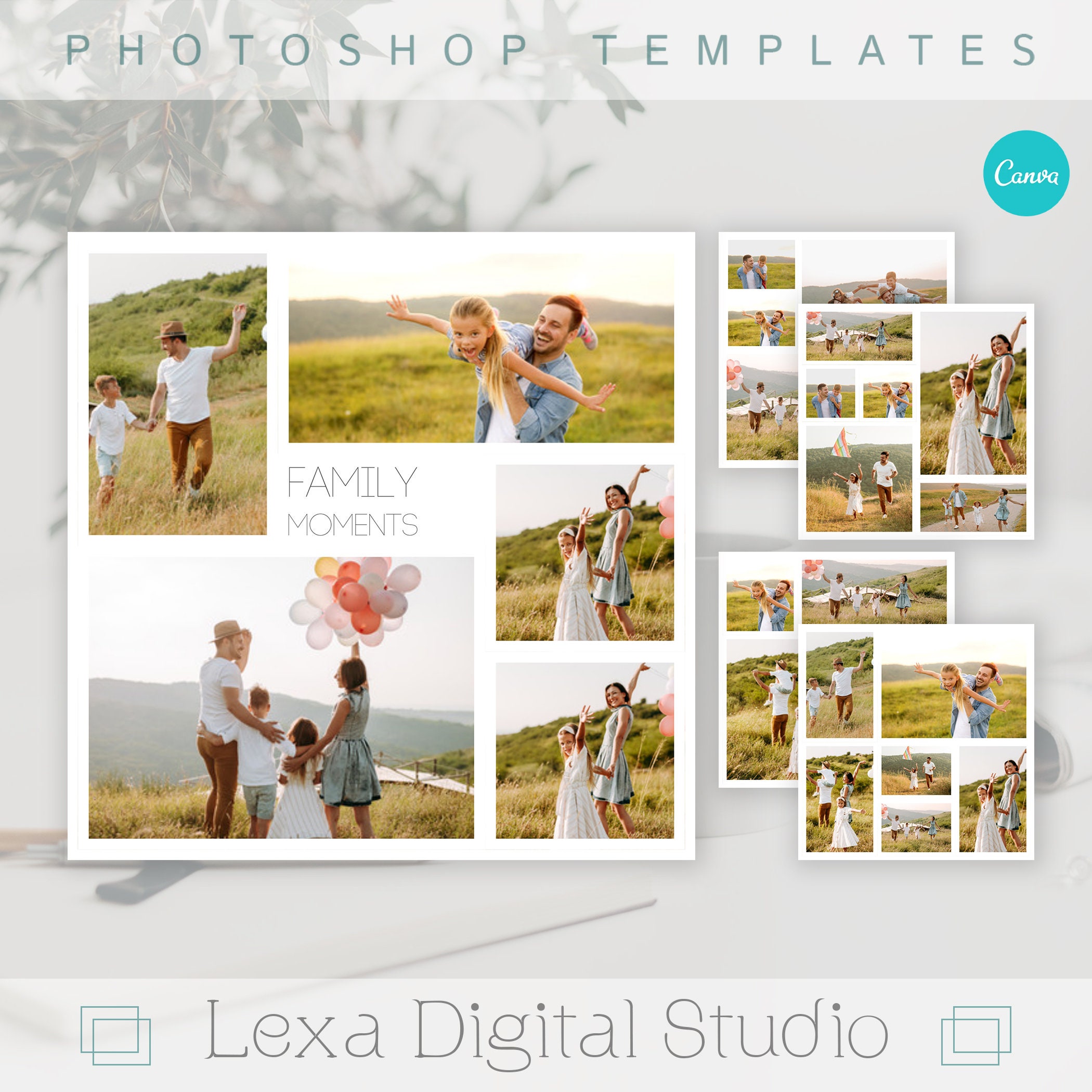 Photo Collage Template, Canva Collage, Family Photo Collage, Template ...