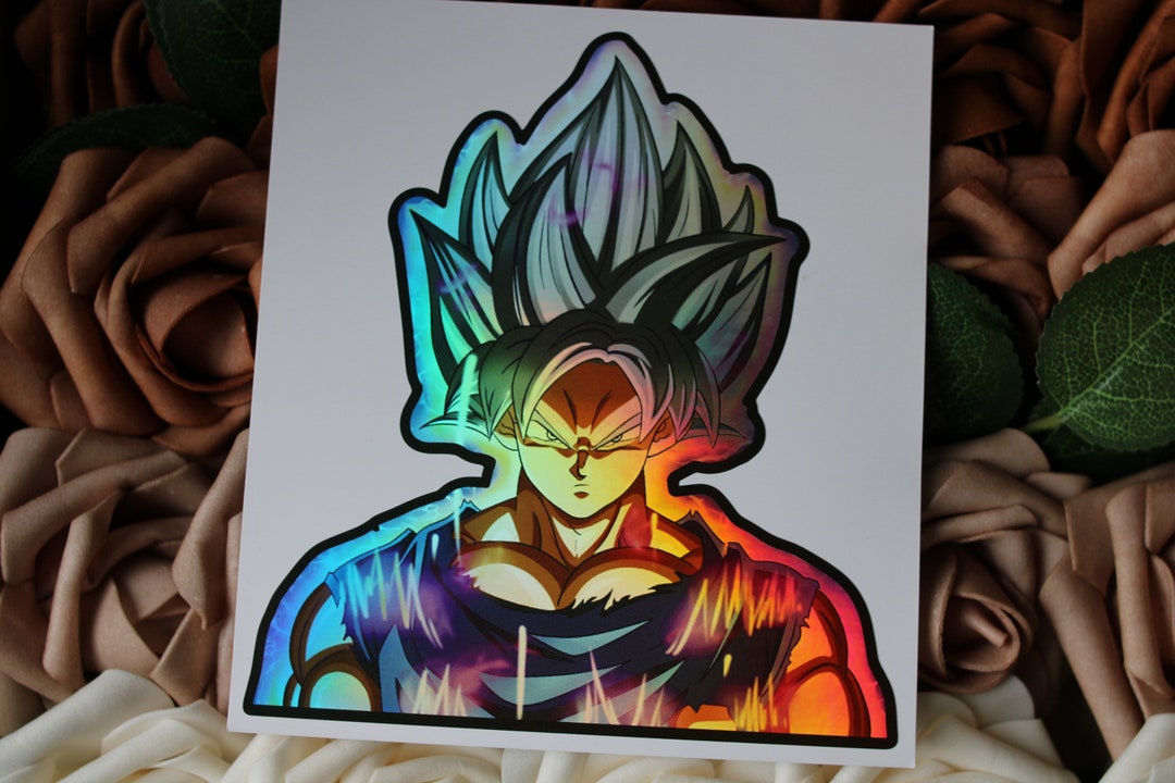 DBZ Sticker. Holographic Anime Sticker. - Etsy
