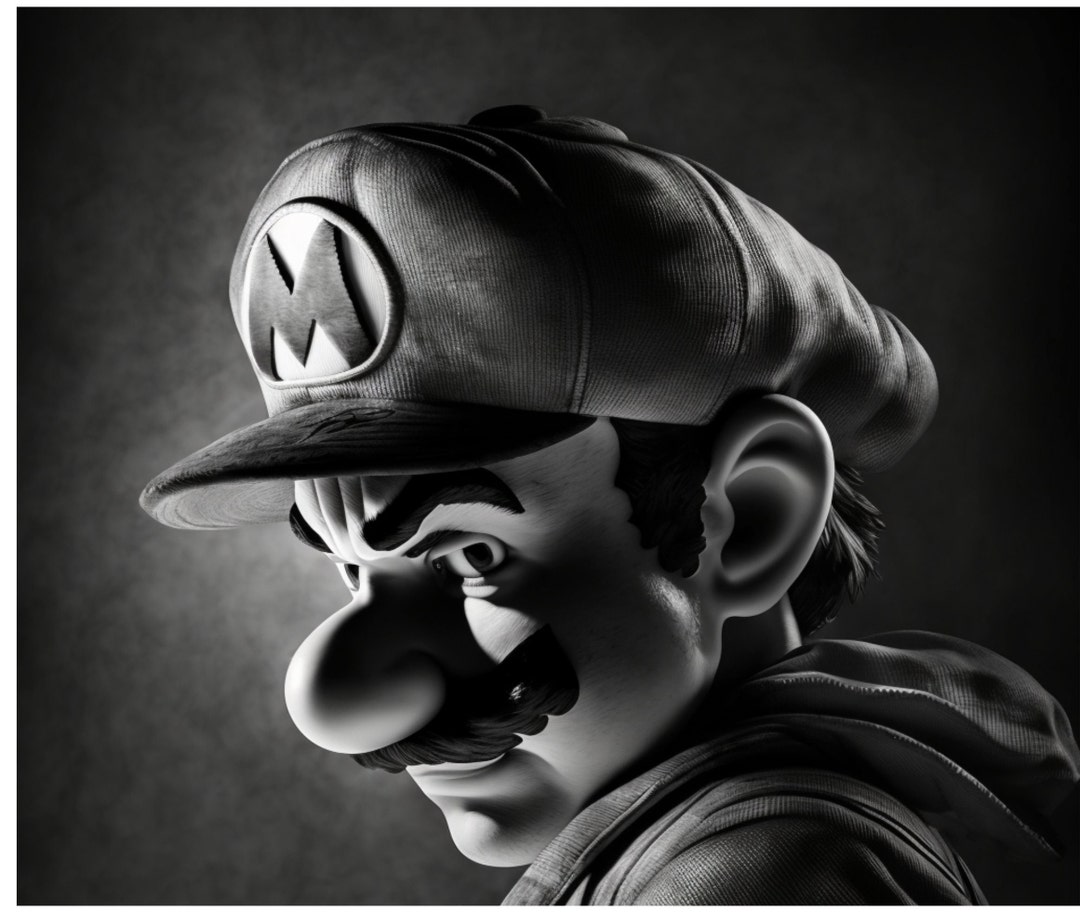 Mad Mario Digital Printable Art, Home Decor Wall Art Instantly ...