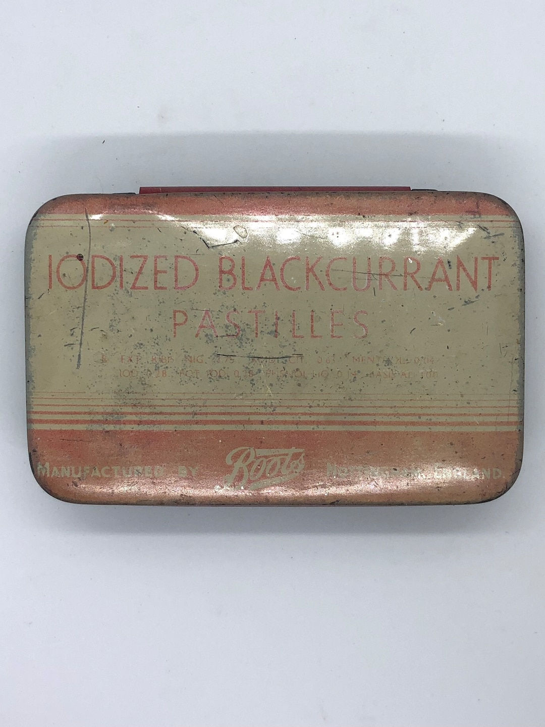 Antique Boots Iodized Pastilles Tin // Medical // Curio // - Etsy