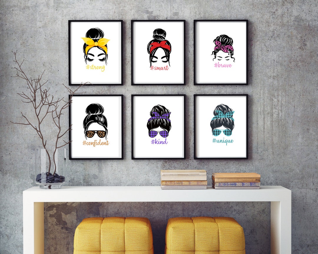 Digital Motivational Girl Power Posters - Etsy