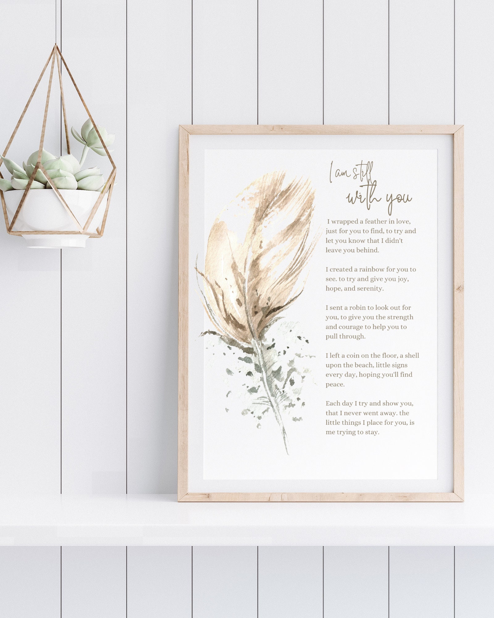 Digital I Am Still With You Memorial Poem Can Be Personalized - Etsy