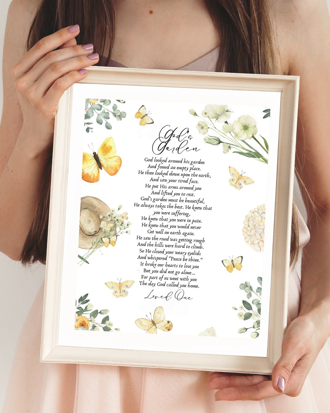 God's Garden Poem Wall Art - Etsy