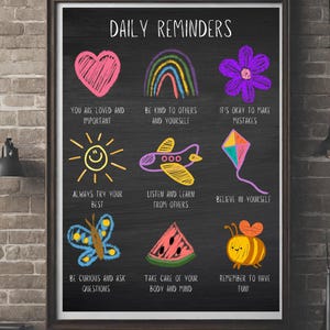 Digital Daily Reminders for Kids - Etsy