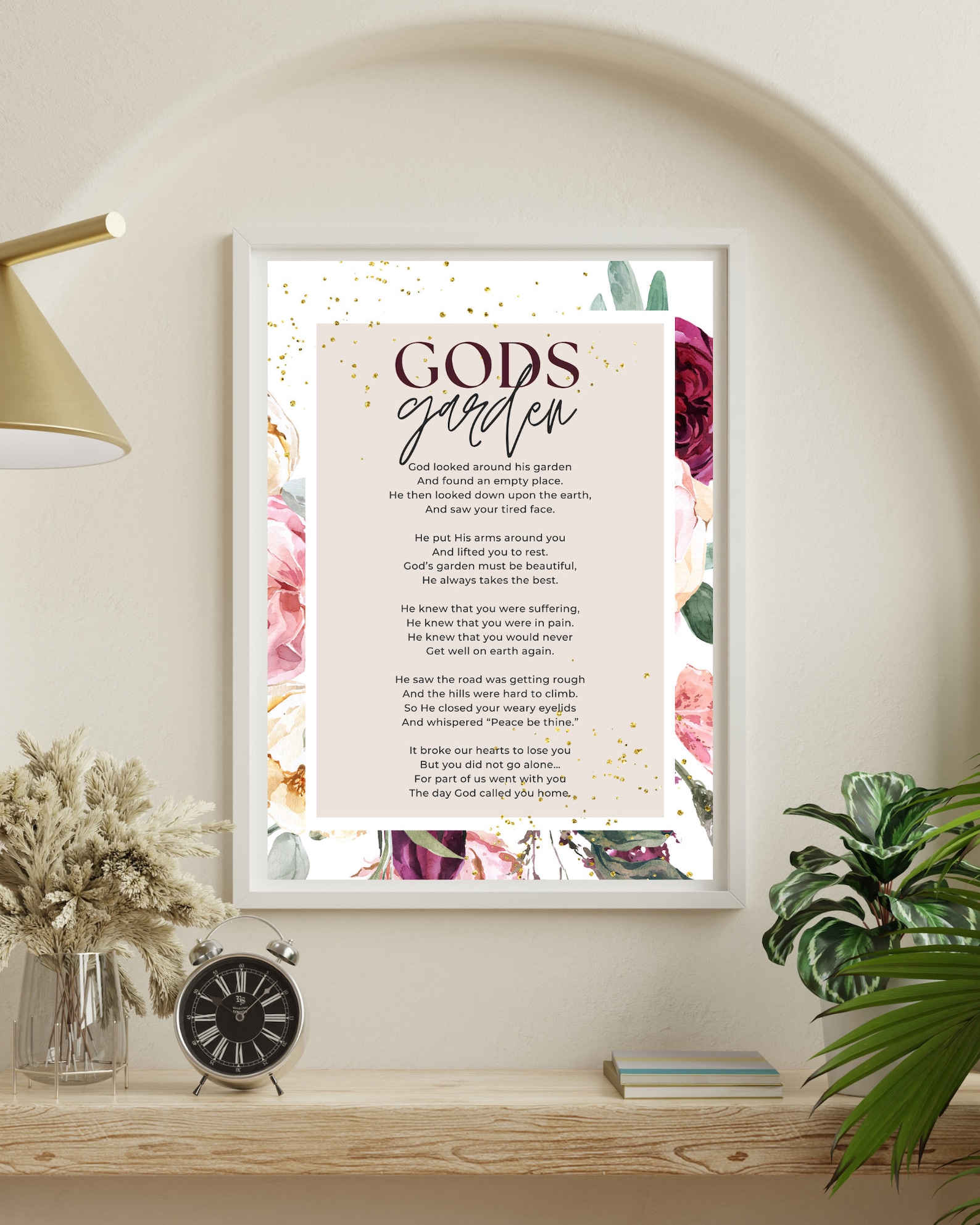 Digital God's Garden Poem Wall Art - Etsy