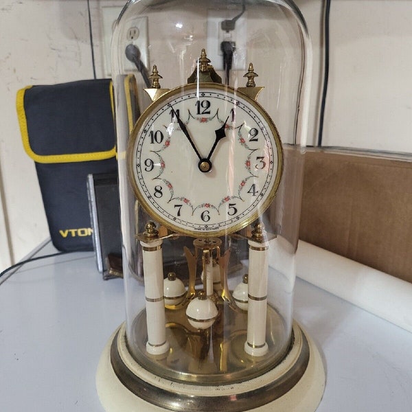 Anniversary Clock Glass Dome - Etsy