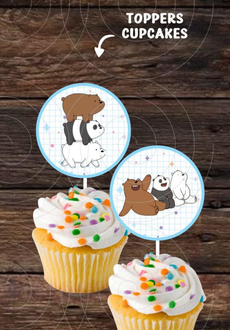 Printable Kit, We Bare Bears Ready to Print Party Decorations - Etsy