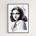 Anne Frank, Women History Month, Empower, Inspire, AI Art, Wall Art ...