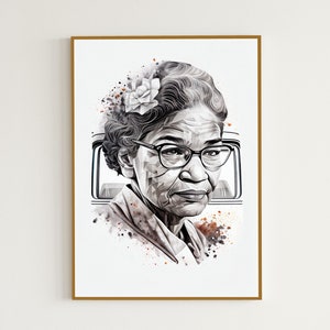 Rosa Parks, Women History Month, Empower, Inspire, AI Art, Wall Art ...