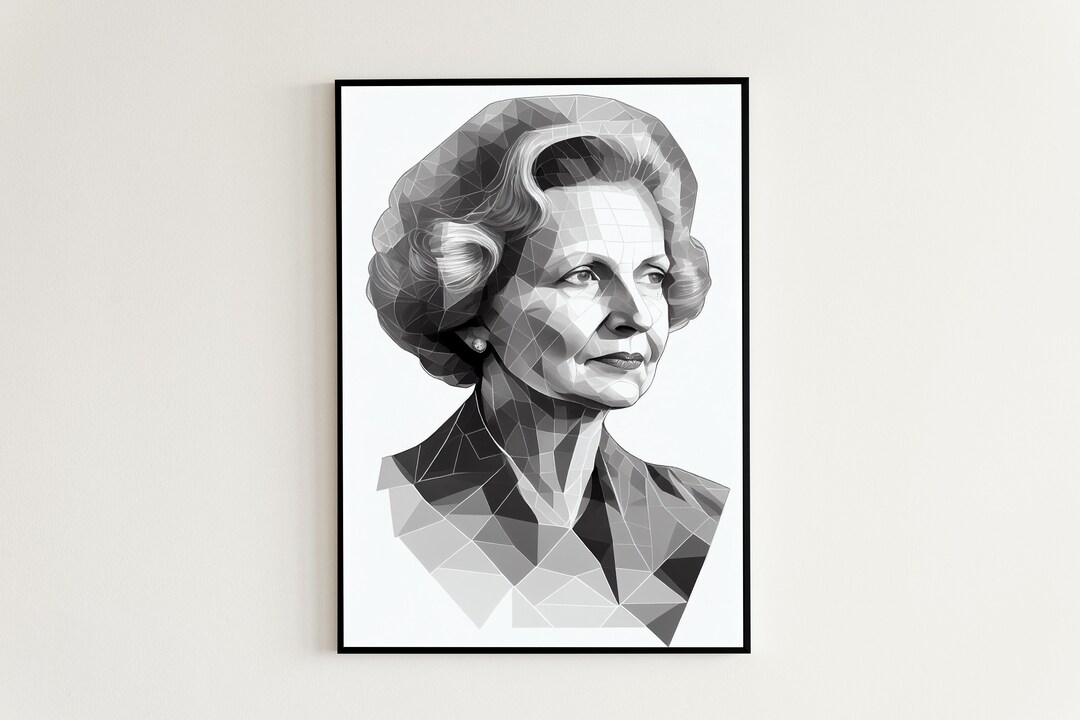 Margaret Thatcher, Women History Month, Empower, Inspire, AI Art, Wall ...