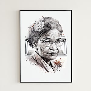Rosa Parks, Women History Month, Empower, Inspire, AI Art, Wall Art ...