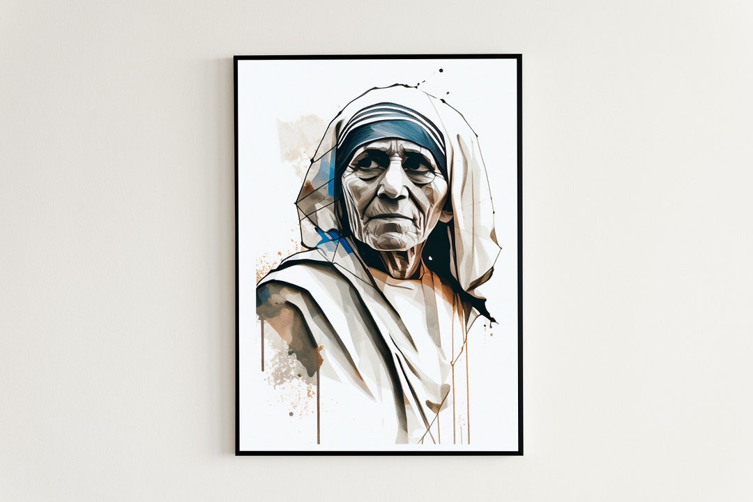 Mother Teresa, Women History Month, Empower, Inspire, AI Art, Wall Art ...