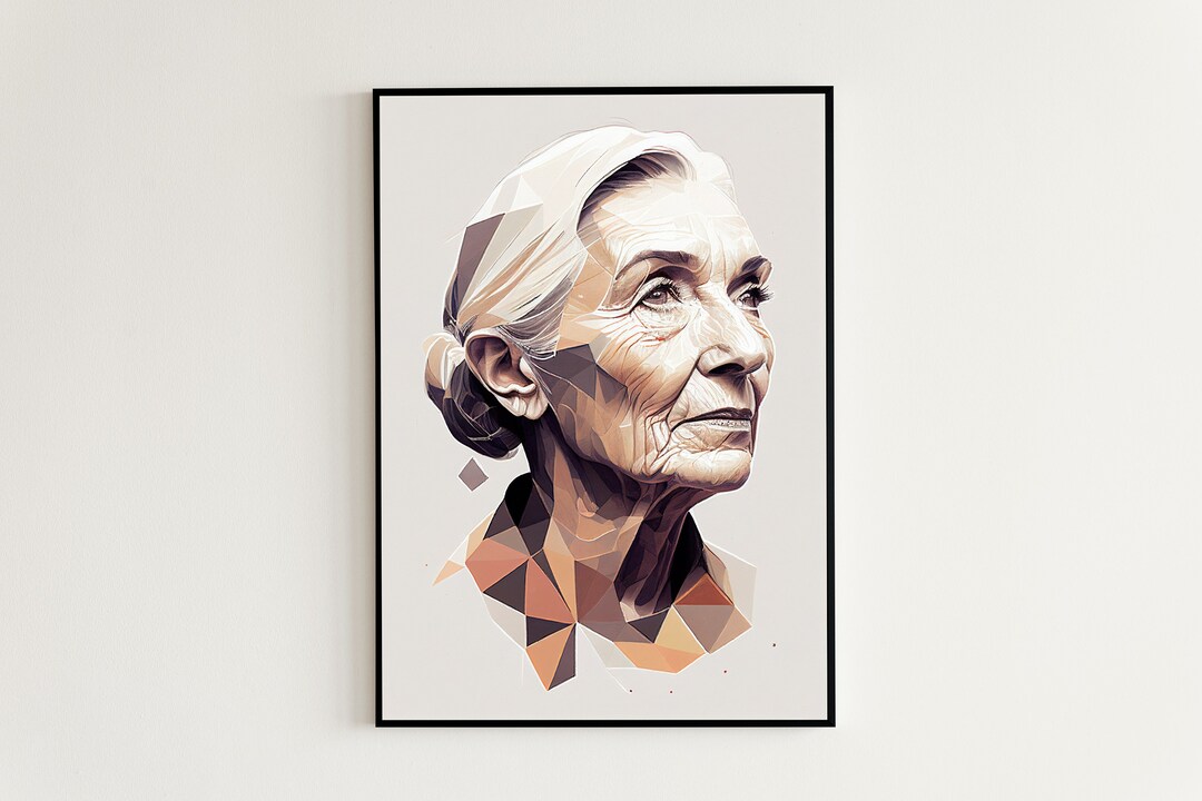 Jane Goodall, Women History Month, Empower, Inspire, AI Art, Wall Art ...