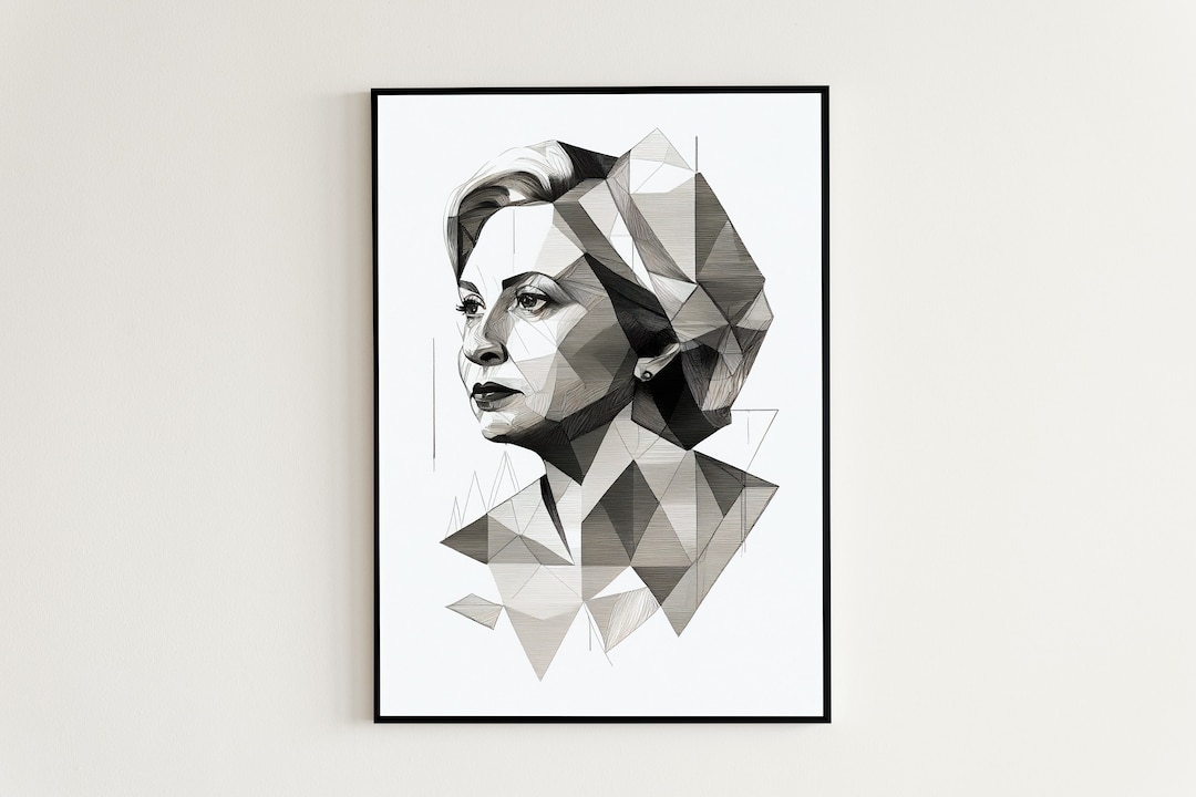 Hillary Clinton, Women History Month, Empower, Inspire, AI Art, Wall ...