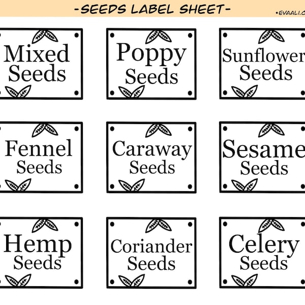 Seed Labels - Etsy