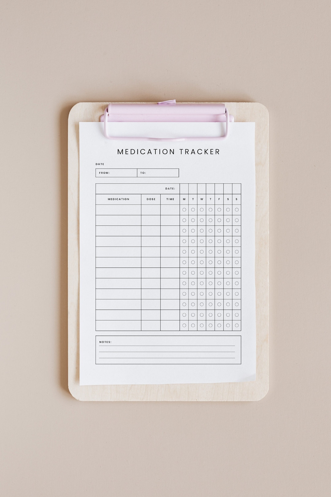 Medication Tracker Daily & Weekly | Medication Log | Medication List ...
