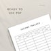 Income Tracker Printable | Finance Tracker | Income Overview | Money ...