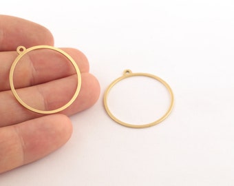 2pcs Raw Brass Laser Cut Moon Face Pendant, Drop Shaped Crescent Charms ...