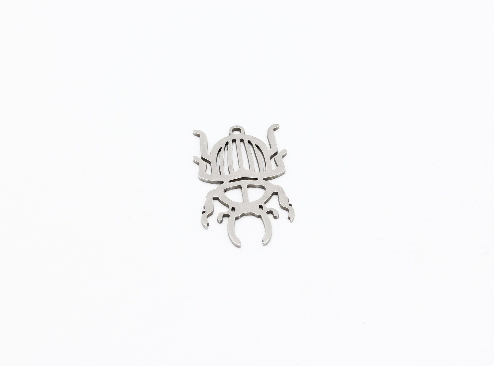 Stainless Steel Scarab Pendant, Bettle Charms, Scarab Earrings, Animal ...