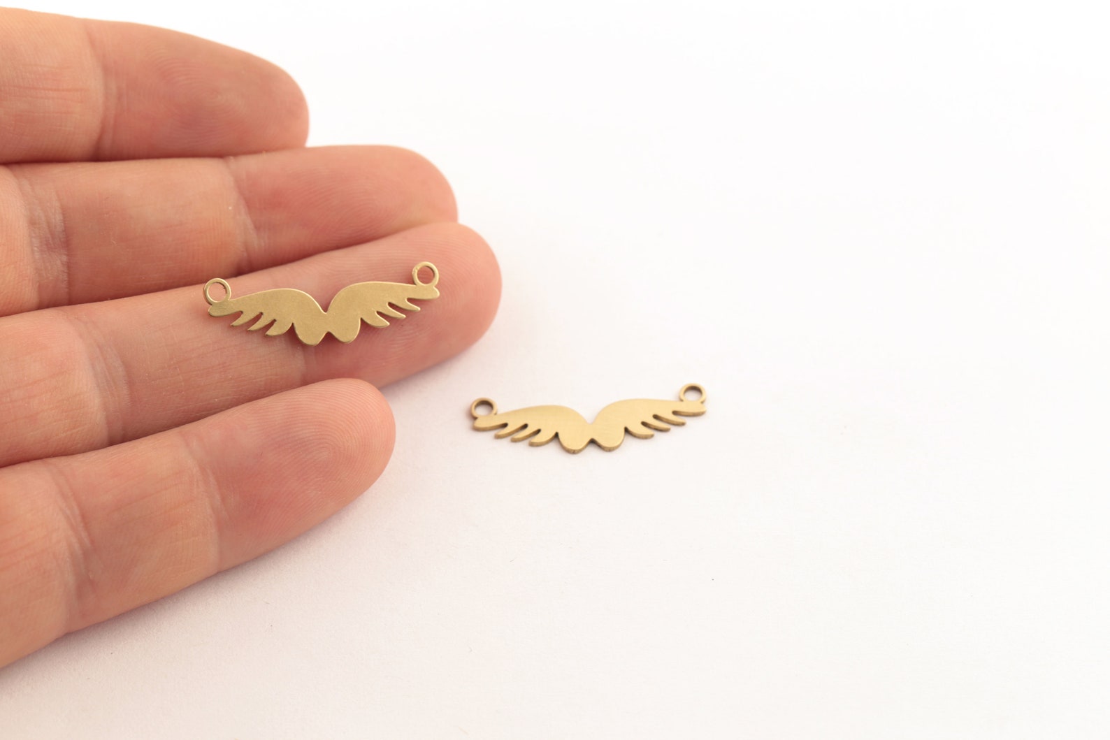 6pcs Raw Brass Angel Wing Connectors Laser Cut Angel Wing - Etsy