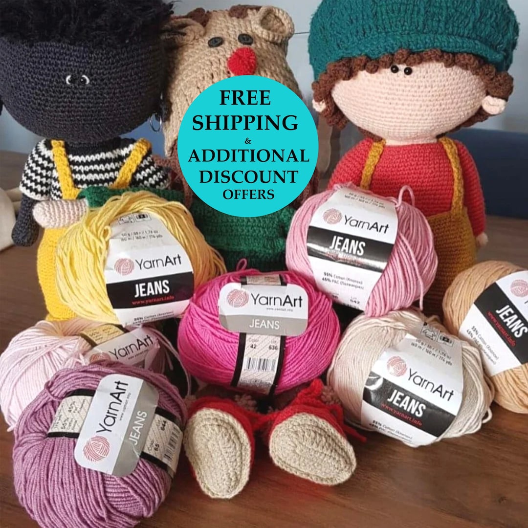 Yarnart Amigurumi Yarn, Soft Cotton Amigurumi Doll Animal Yarns, Cotton ...