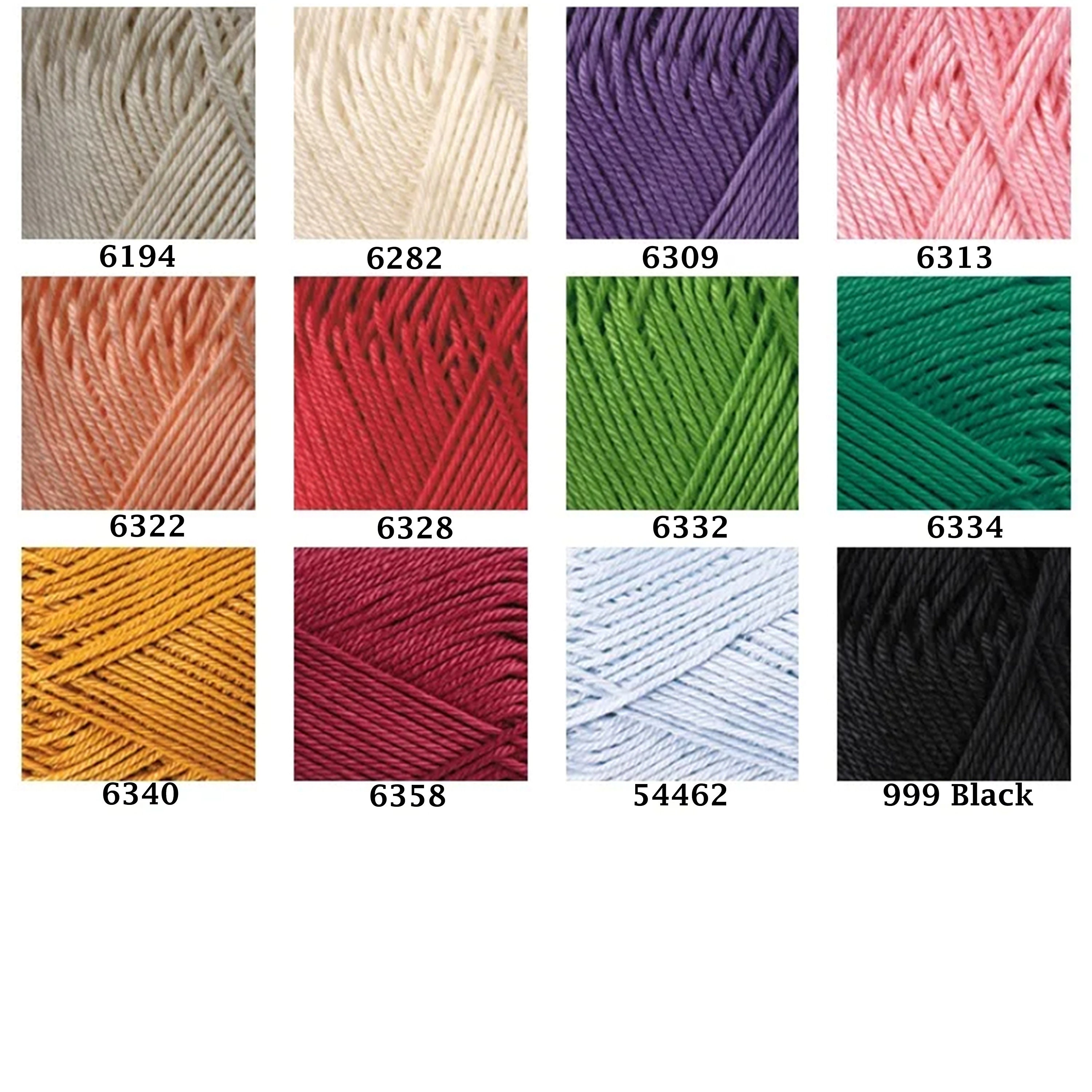 Yarnart Begonia Yarn, Sport Mercerized Cotton Yarn, %100 Mercerized ...