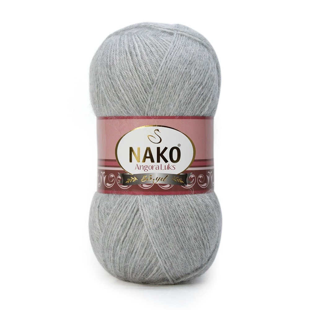 NAKO Angora Luks Wool Yarn, Mohair Yarn, Crochet Yarn, Nako Yarn, Knitting Women Shawls, Lace ...