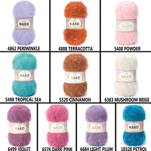 Nako Paris Knitting Yarn, Crochet Yarn, Shawl Yarn, Acrylic Yarn ...