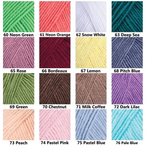 Yarn Art Jeans Yarn, Soft Cotton Amigurumi Doll Animal Yarns, Cotton ...